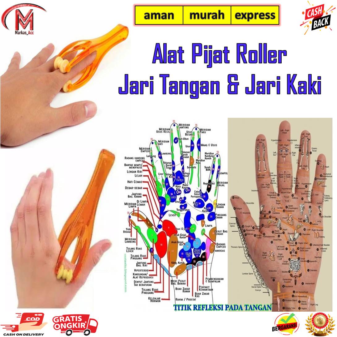 Alat Pijat Terapi Jari Tangan & Jari Kaki / Alat Pemijat Tangan Finger ...