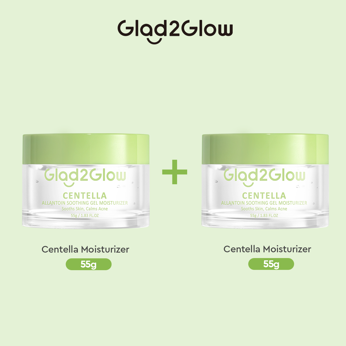 55g 】Glad2Glow Centella Allantoin Soothing Moisturizer Gel Repair Skin ... 55g 】Glad2Glow Centella Allantoin Soothing Moisturizer Gel Repair Skin ...