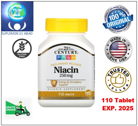 21st Century Niacin/Vitamin B-3 untuk kesehatan kulit sel saraf dan ...
