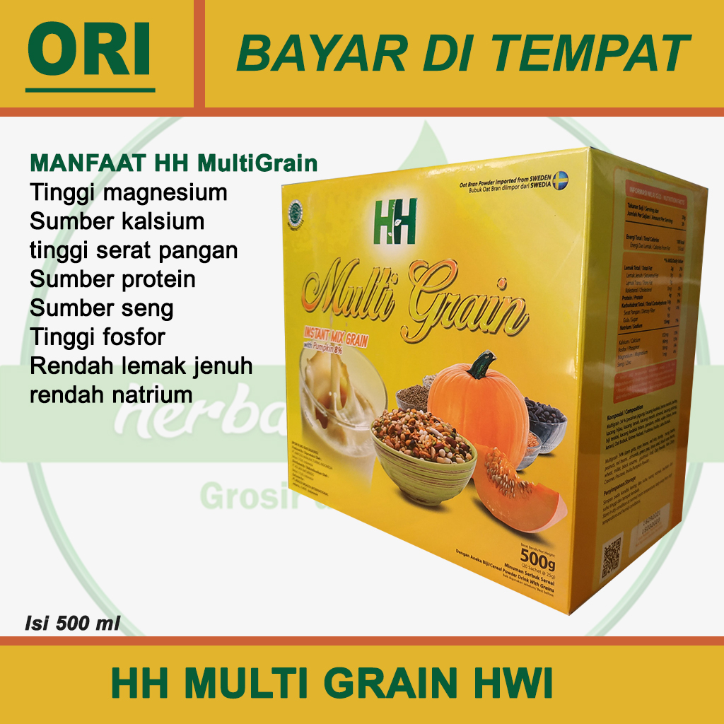 HH multigrain hwi ori isi 20 saset 500 gr - hh multi grain original ...