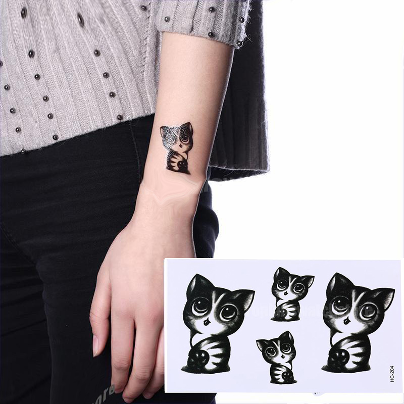 Sticker Tattoo Temporary - Tato Temporer - Tato Kucing | Lazada Indonesia