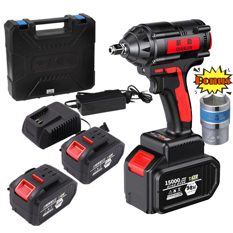 98Vf impact baterai torsi besar impek pembuka baut motor/mobil mesin ...