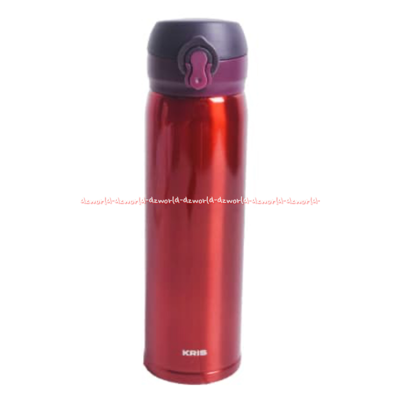 Kris 500ml Flask Shiny Red Vacuum Insulated Tumbler Botol Minum Termos ...