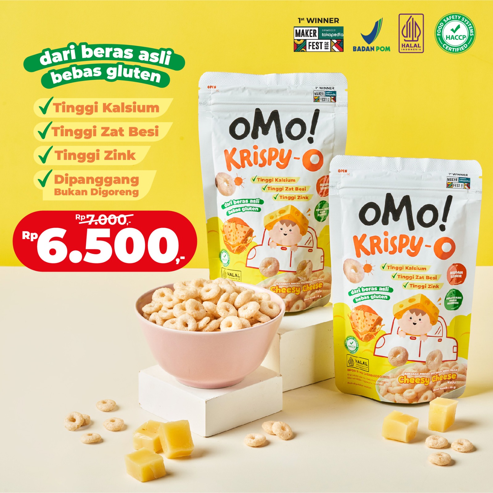 [NEW] OMO! Krispy O Cheesy Cheese | Lazada Indonesia