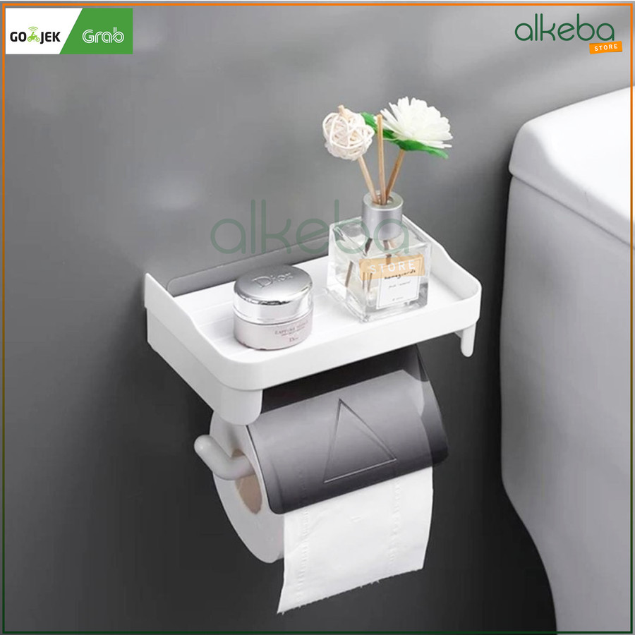 Toilet Tissue Roll kecil Dispenser Tempat Alat Rol Tisu WC Dispenser ...