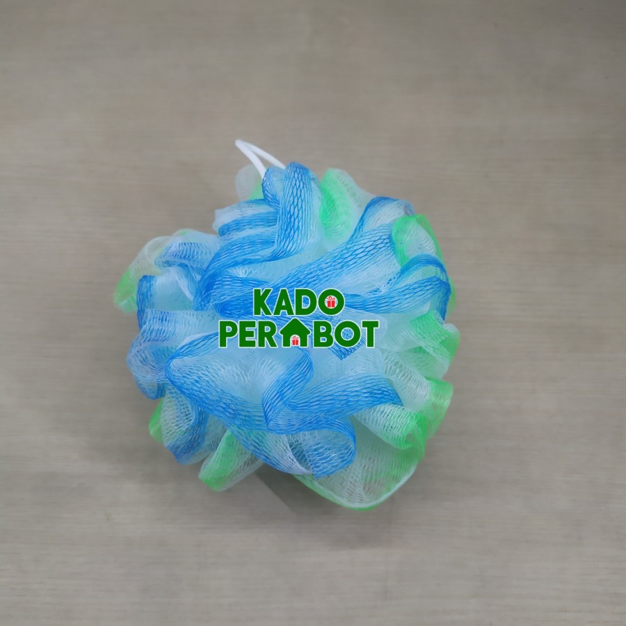 spon mandi besar- shower puff jaring- gosokan badan jaring - bath ...