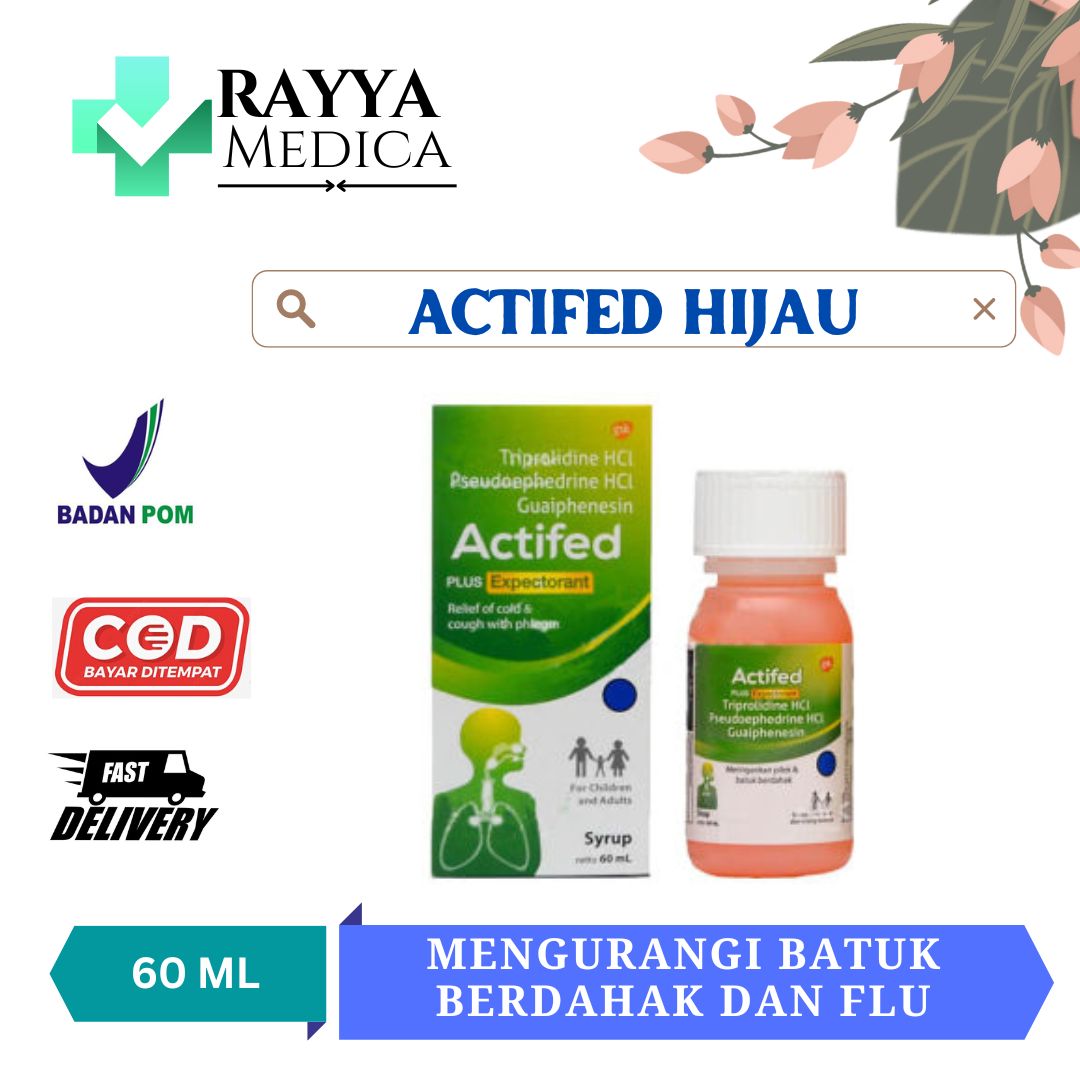 ACTIFED HIJAU 60 ML | Lazada Indonesia