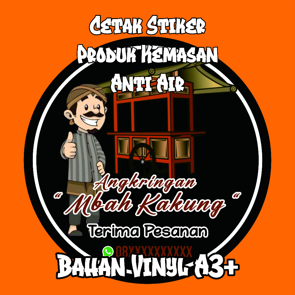 CETAK STIKER LABEL VINYL / STIKER LABEL KEMASAN / PRINT STICKER SEGEL ...