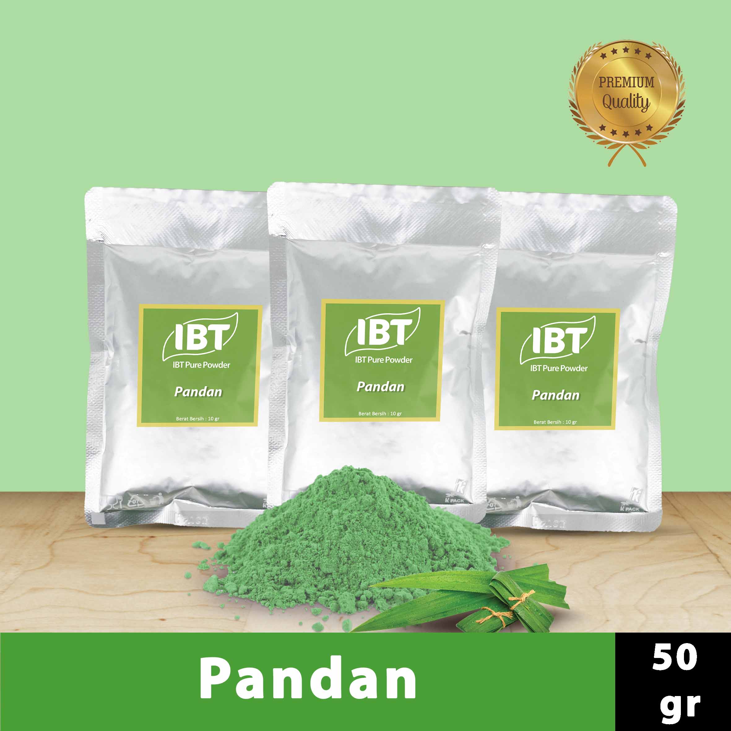 Pure Pandan Powder Essence Murni Bubuk Import Makanan Kue 50 gr ...