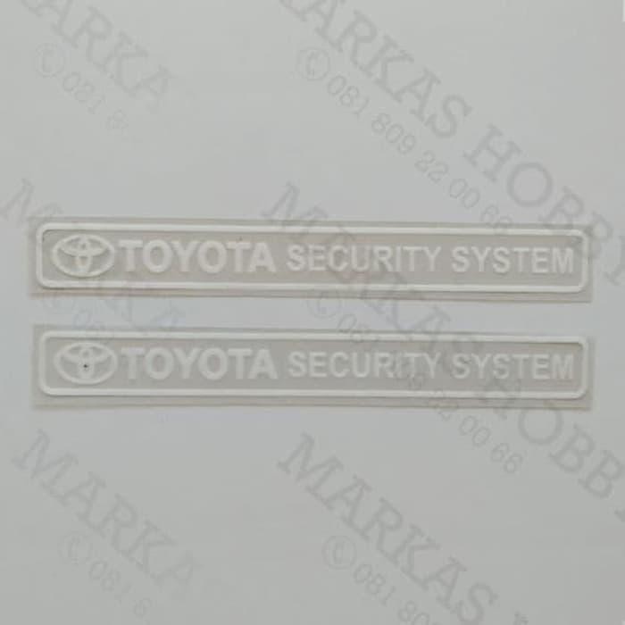 Stiker Toyota Security System Tempel Dalam | Lazada Indonesia
