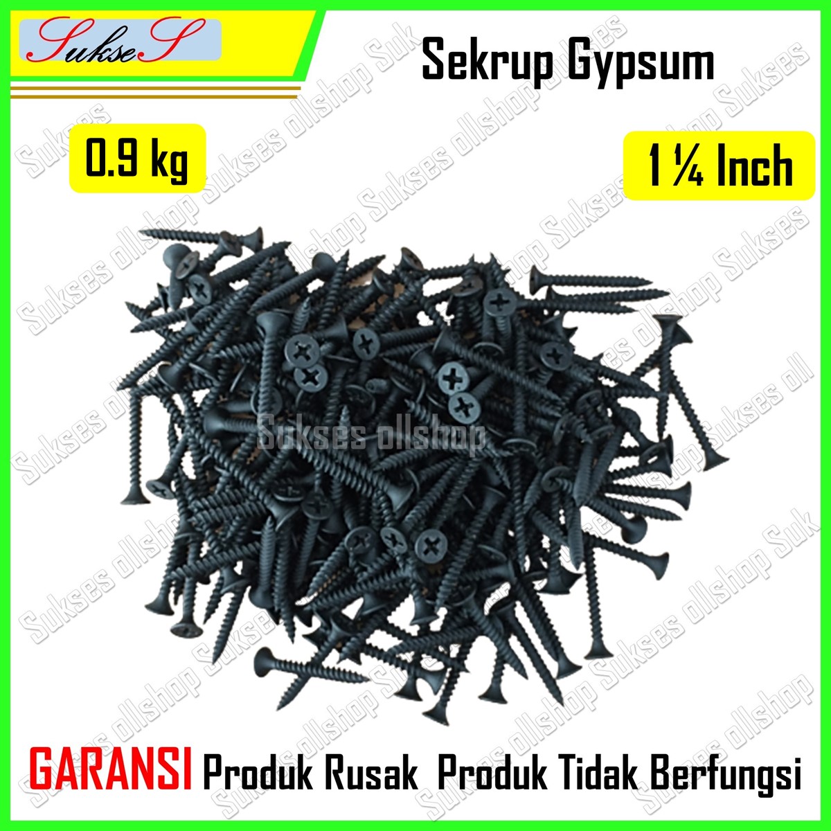 Sekrup Gypsum Baut Skrup Gipsum Baja Hitam 3cm 1 Kg | Lazada Indonesia