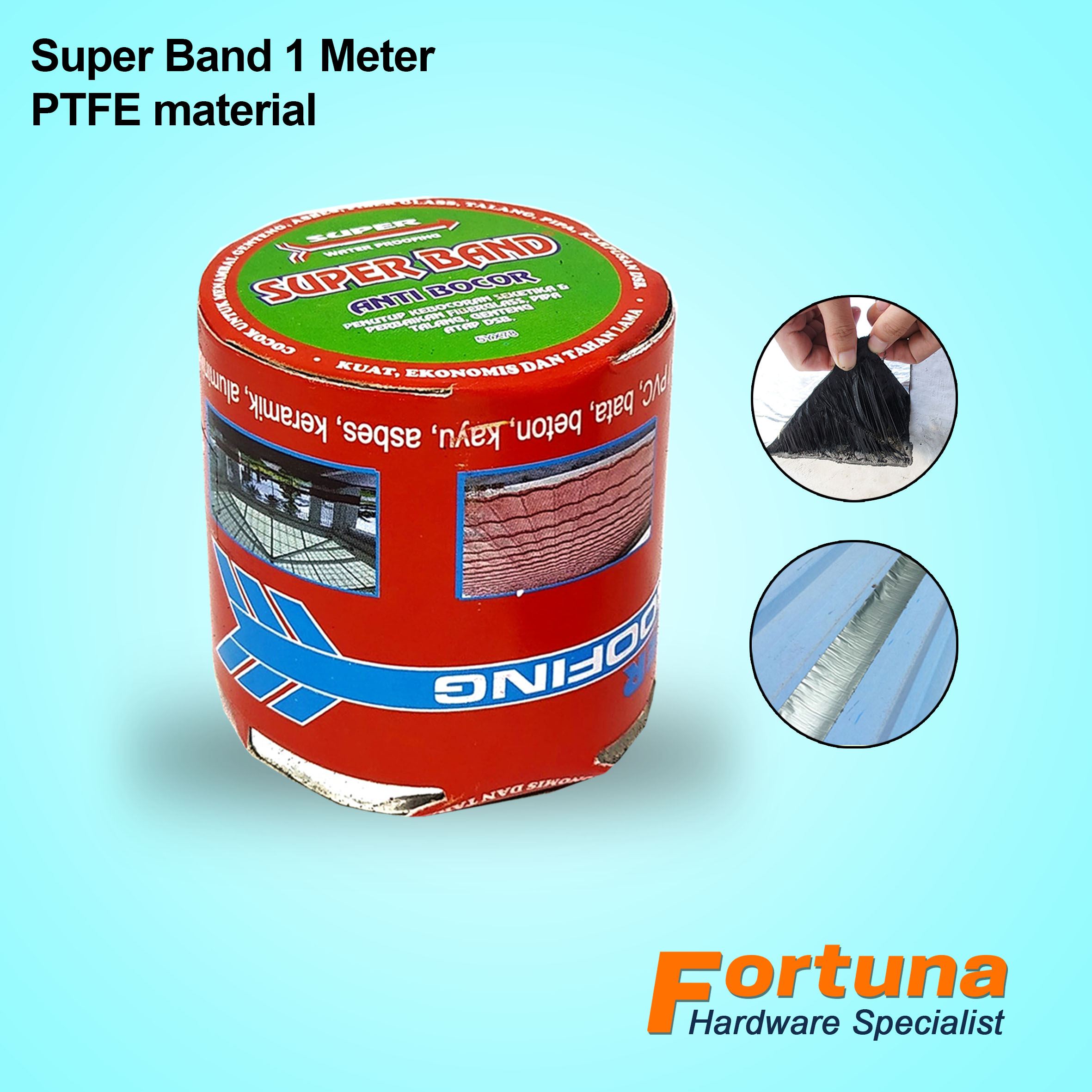 FORTUNA Sealtape Zoraband Lakban Isolasi Anti Bocor Seng Genteng ...