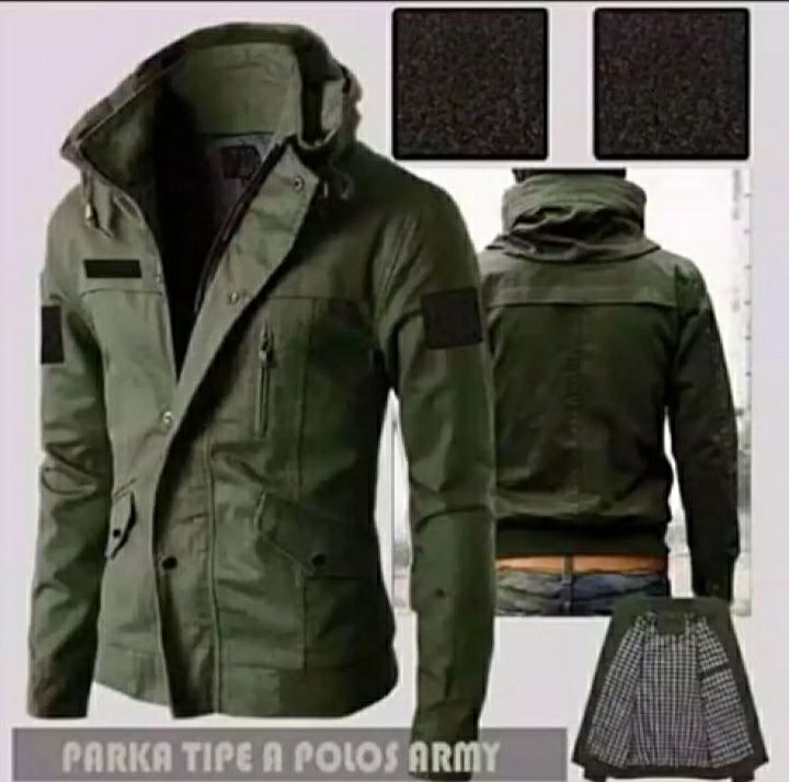 Jaket Parka polos Army/Jaket terbaru/jaket pria | Lazada Indonesia