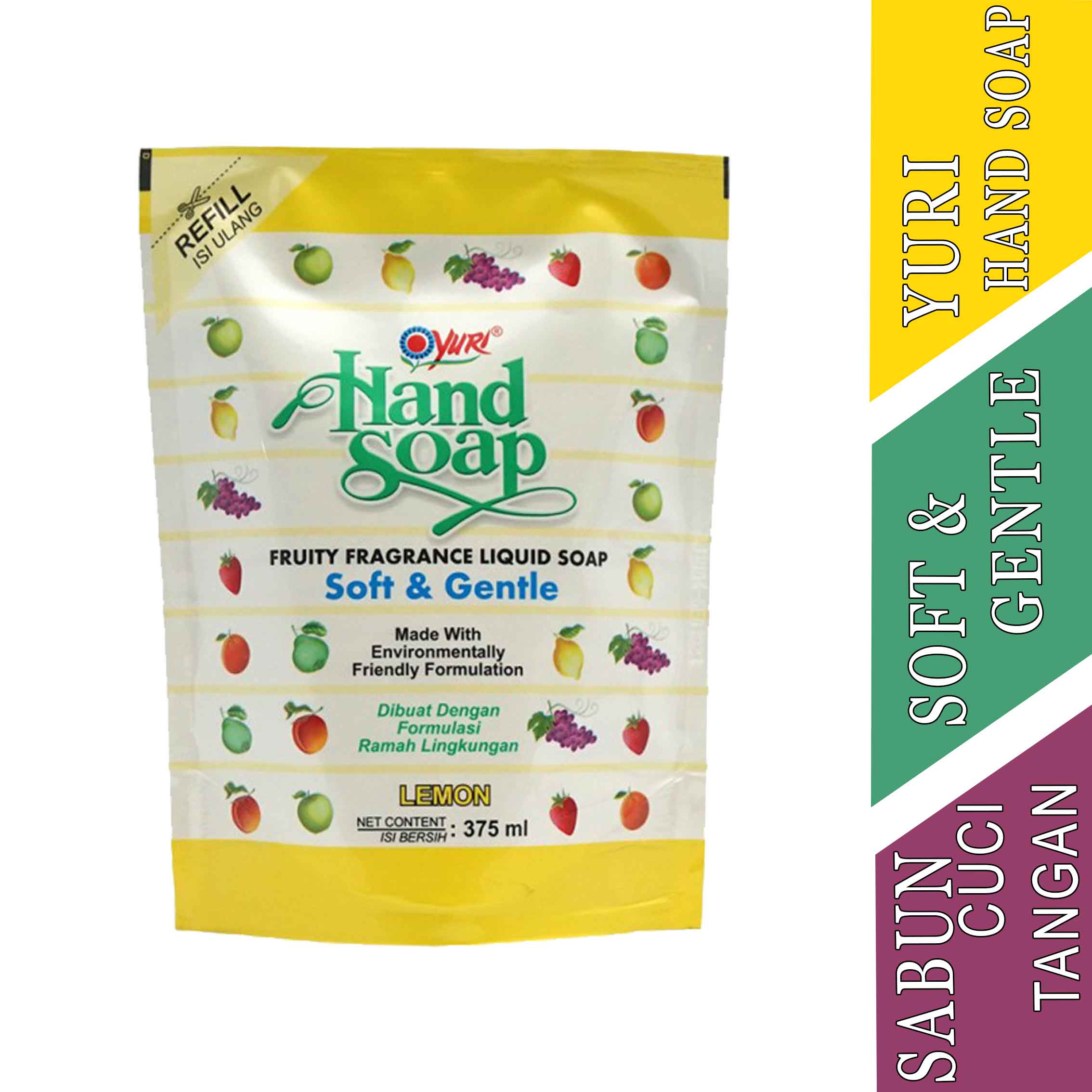 Sabun Cuci Tangan Lemon- Yuri Hand Soap- Soft & Gentle- 375ml | Lazada ...