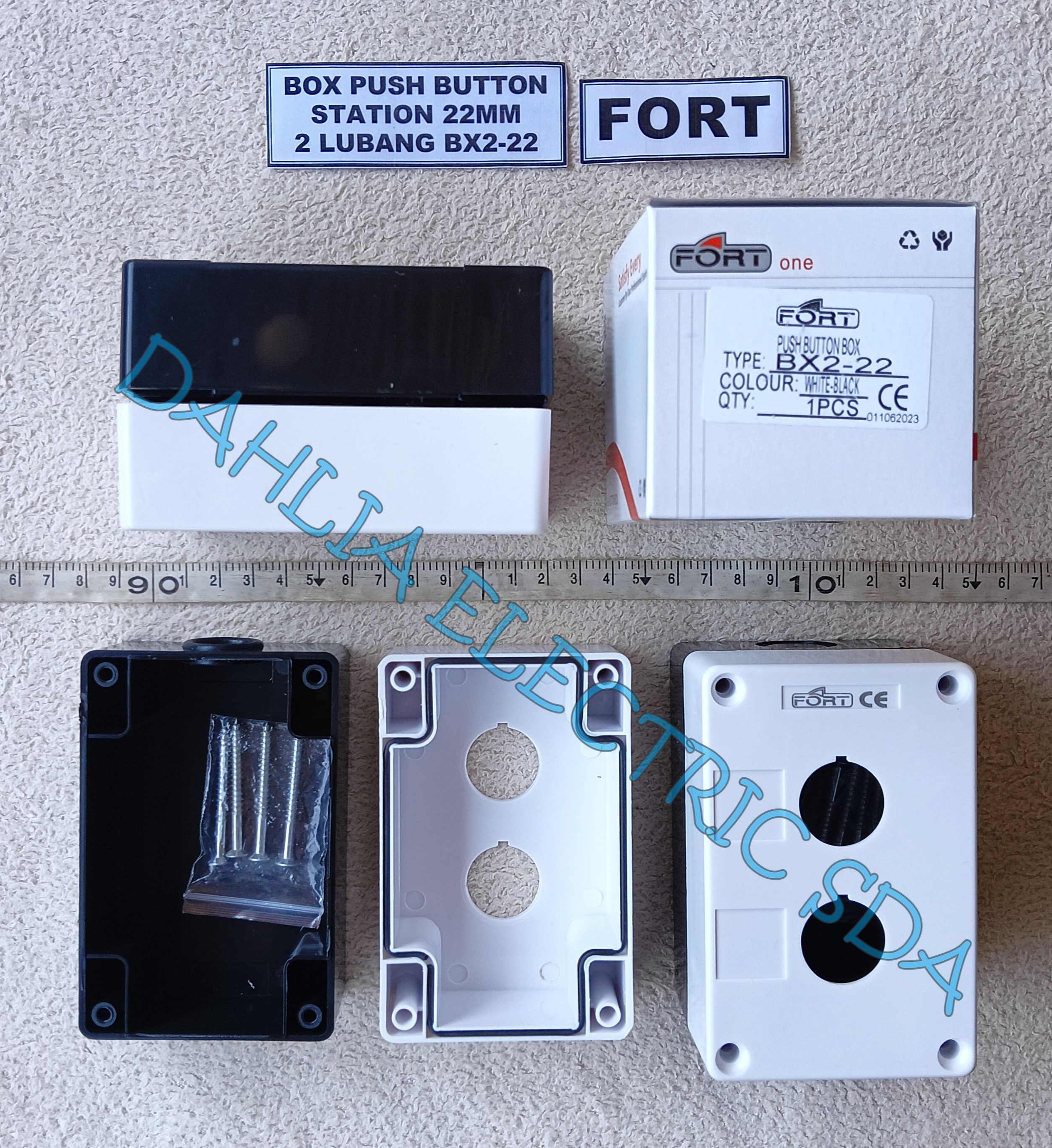 Box Push Button STATION 22MM 2 LUBANG BX1-22 FORT | Lazada Indonesia