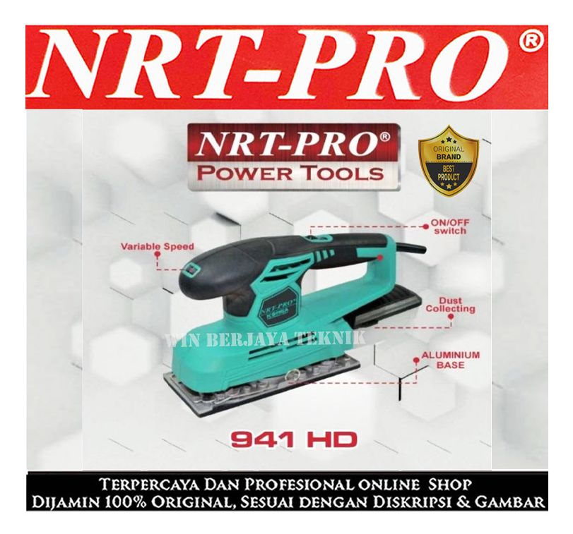 NRT PRO 941 HD Mesin Amplas Kayu Finishing Electric Sander Orbital ...