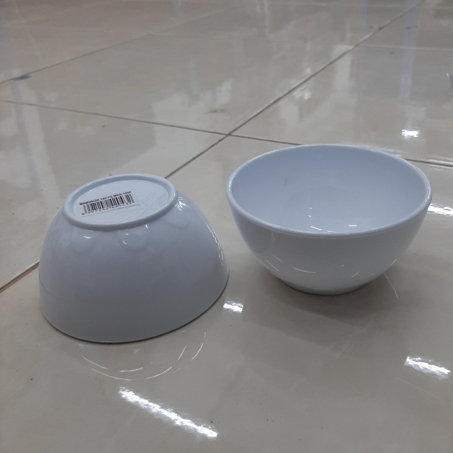 GBU Mangkok Putih S-105 Mangkok Sup Kecil Cetak Nasi Melamin | Lazada ...