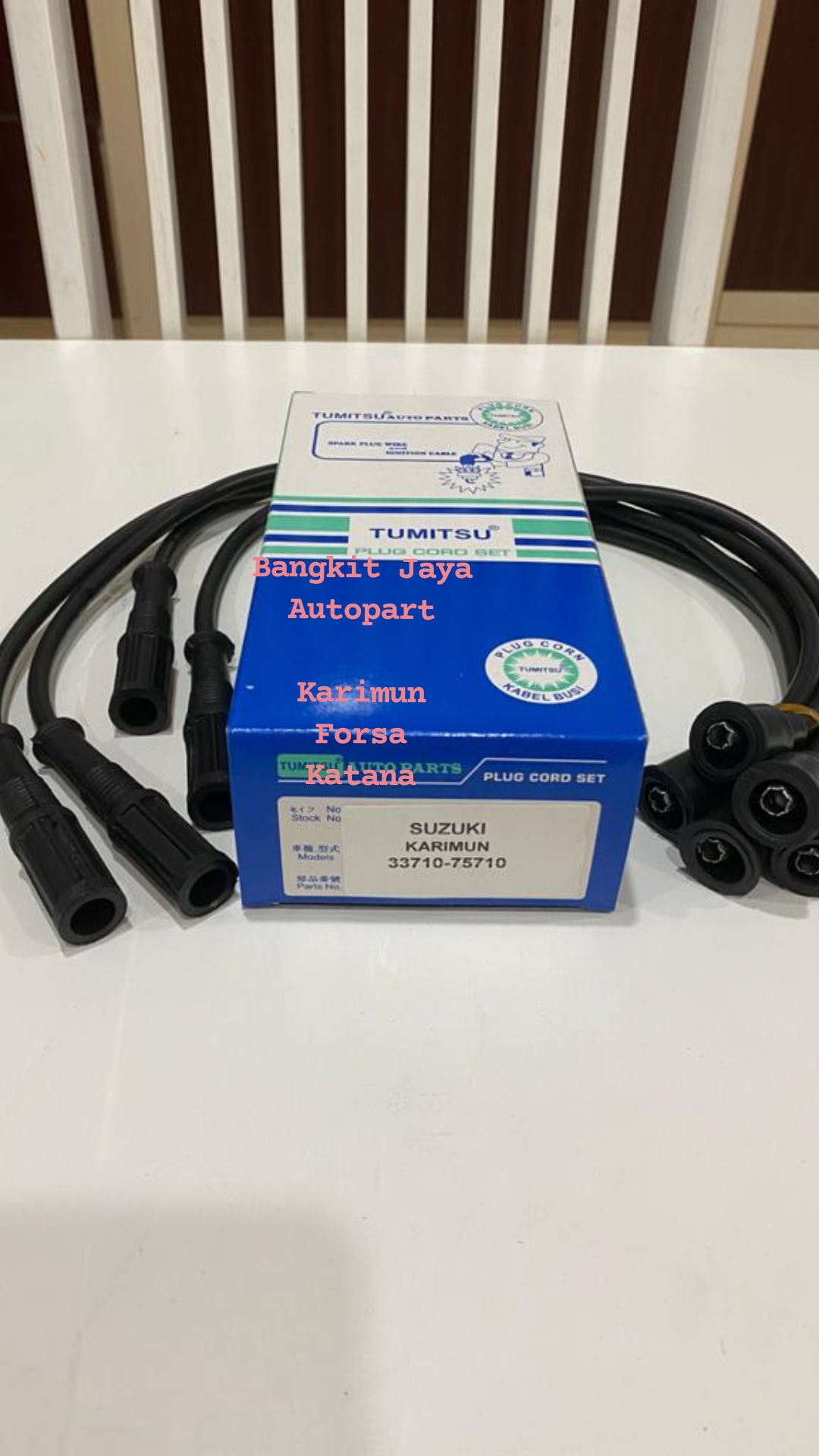 KABEL BUSI TUMITSU CABLE BUSI SUZUKI KARIMUN KOTAK FORSA KATANA 1SET ...