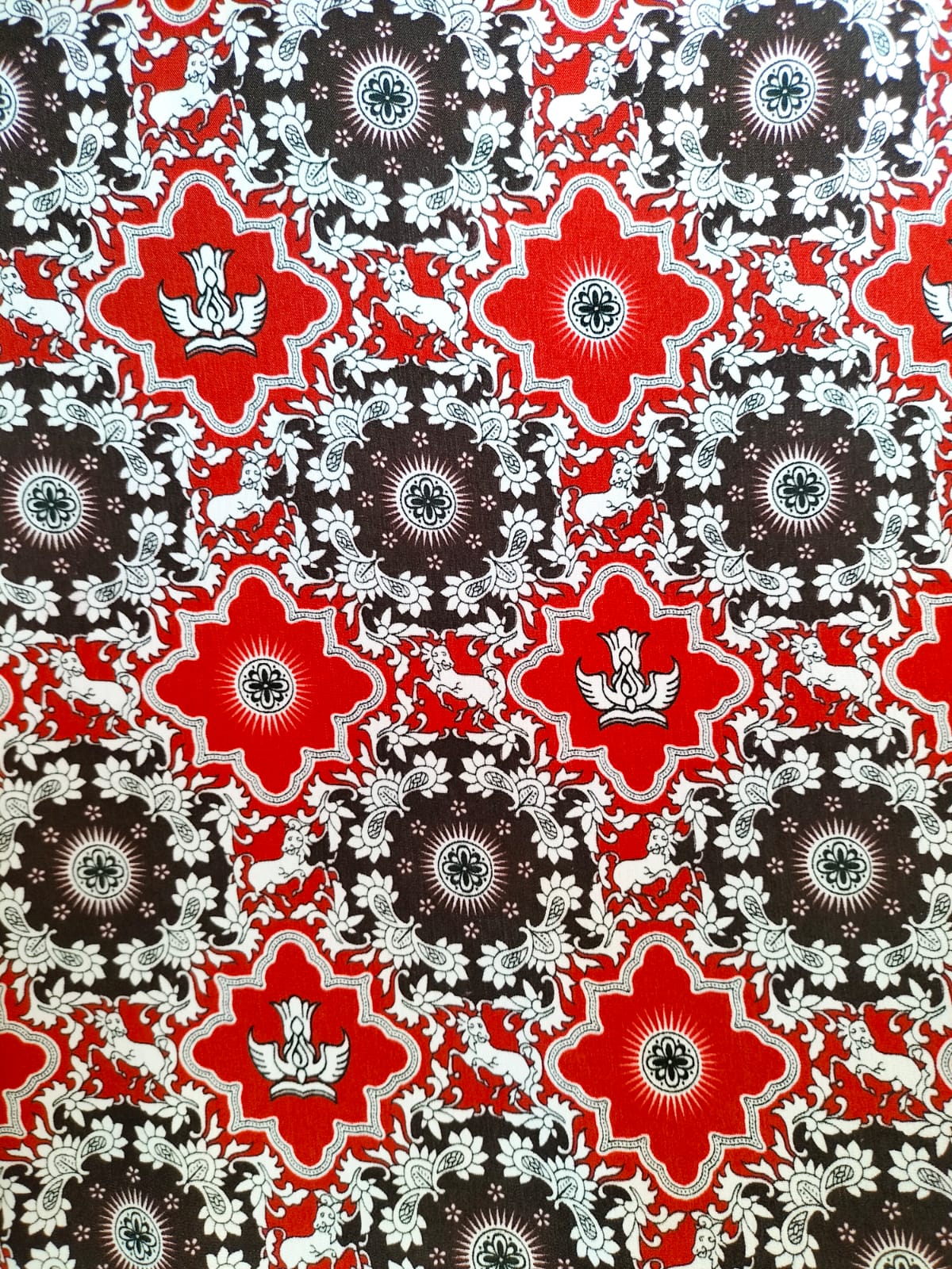 kain batik SD Seragam Sekolah SD Warna merah 1 Meter | Lazada Indonesia