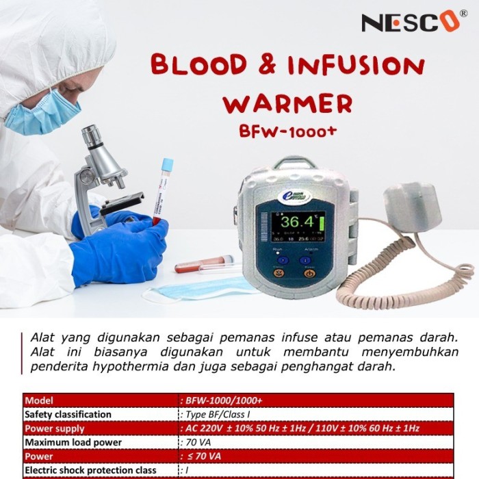Blood and infus warmer BFW 1000+ | Lazada Indonesia