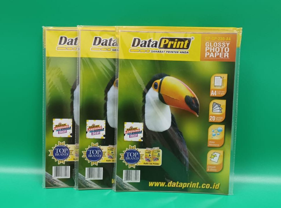 KERTAS FOTO DATA PRINT GLOSSY 230 GSM A4 | Lazada Indonesia