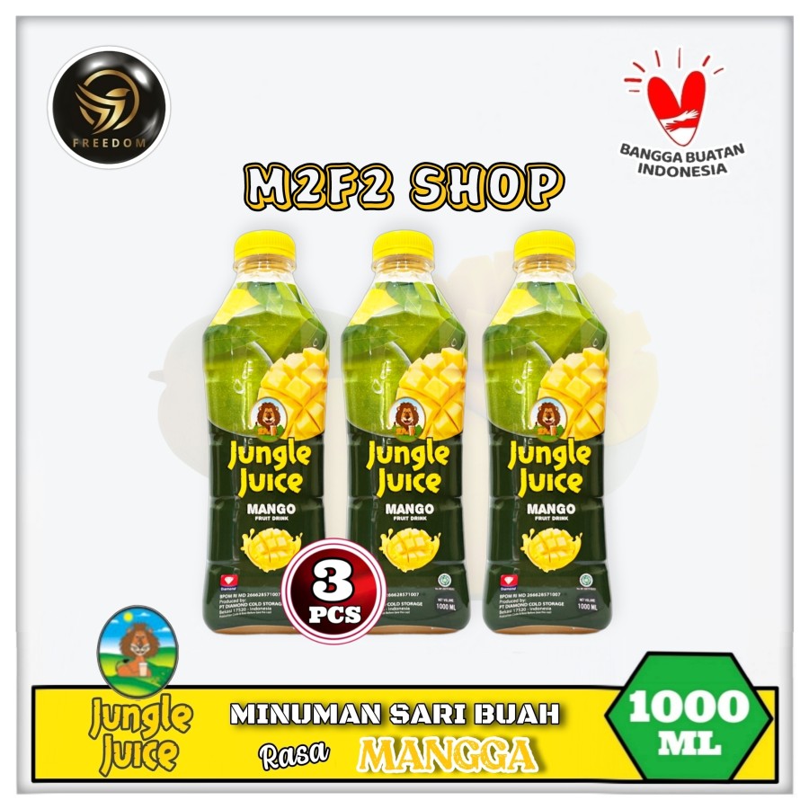 Diamond Jungle Juice Mango | Jus Mangga Botol Pet - 1000 ml | 1 Liter ...