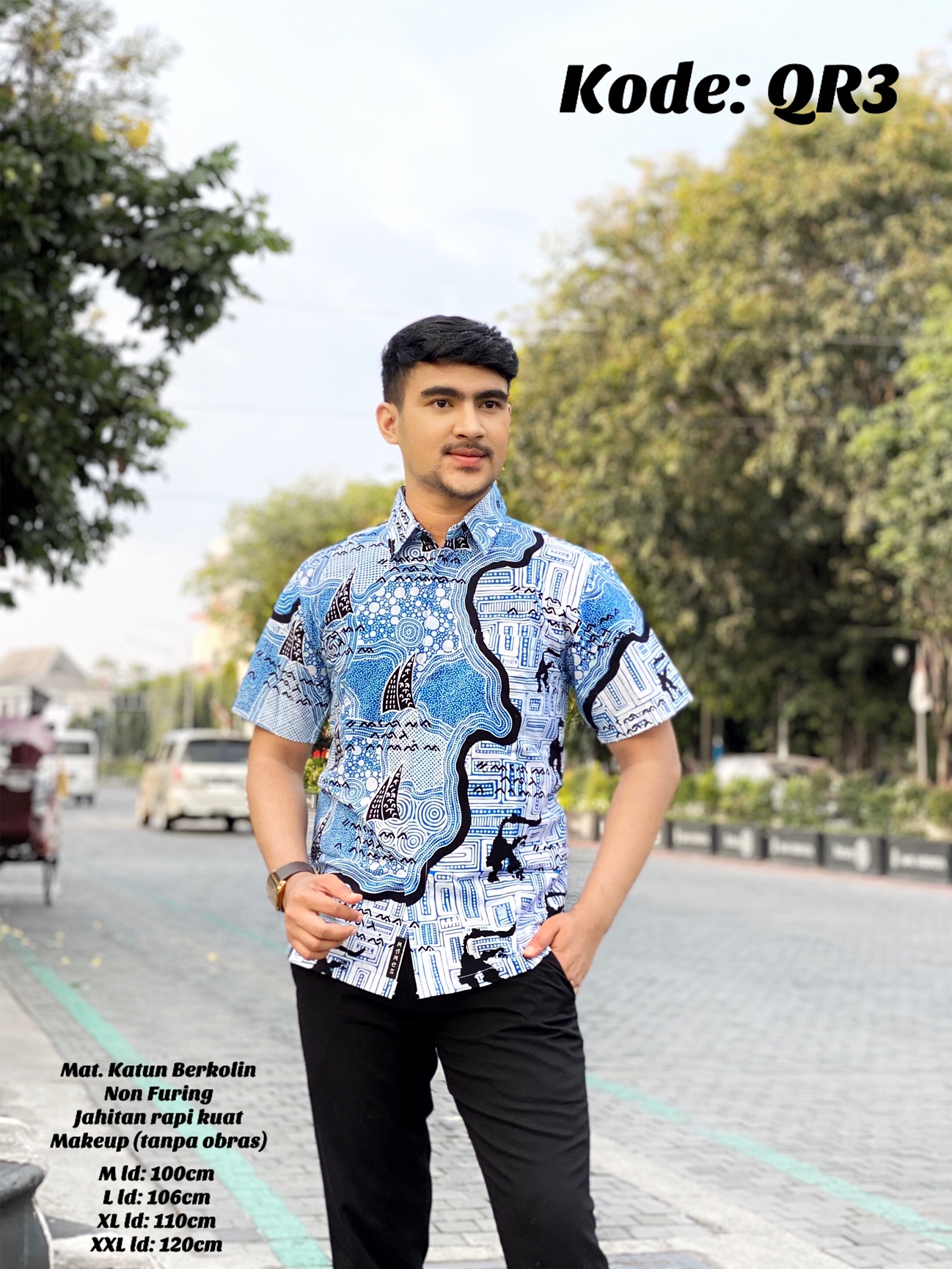 Batik Lontara Kode QR3 QR4 Batik Makassar Batik Bugis Batik Lanang by ...