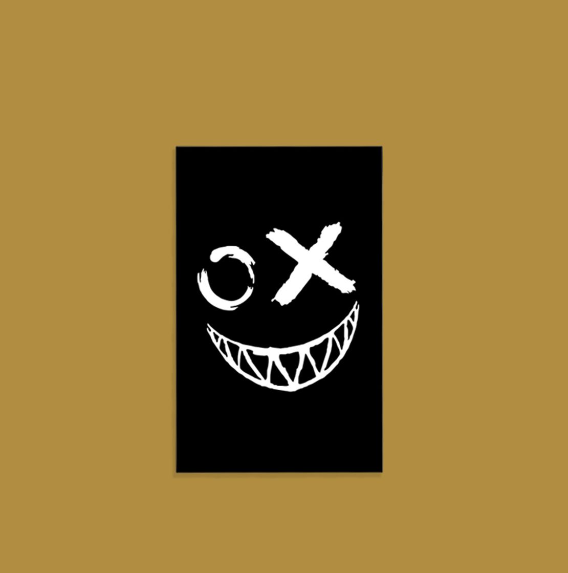 Sticker stiker - OX smile - STIKER AESTHETIC LAPTOP HP, Helm, Tambler ...