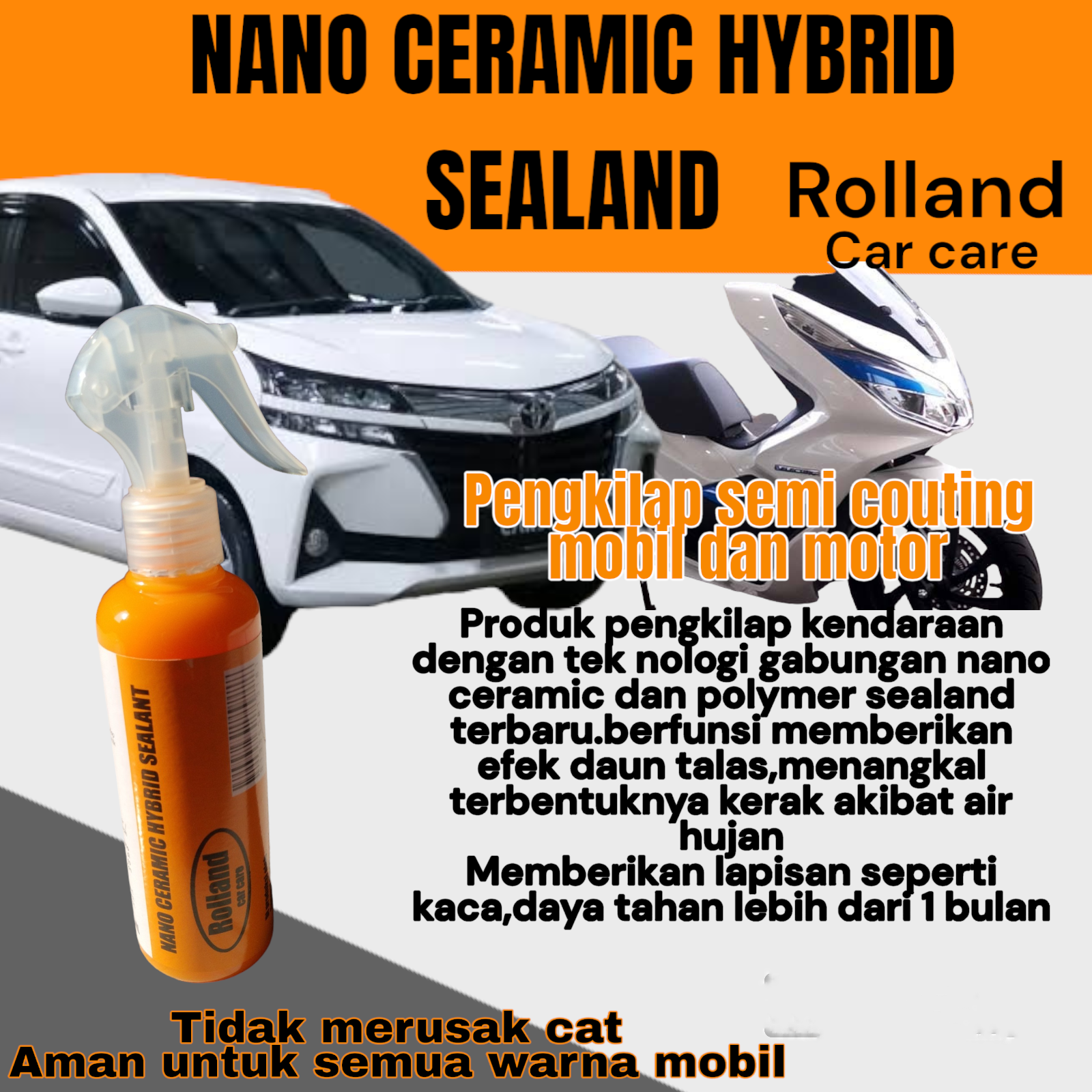 NANO CERAMIC 250 ML /PENGKILAP MOBIL ROLLAND | Lazada Indonesia