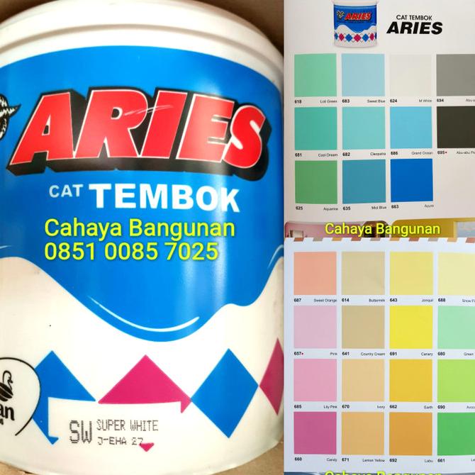 Avian ARIES Avitex Cat Tembok Plafon Warna Kaleng Galon 5Kg 5 Kg Murah ...