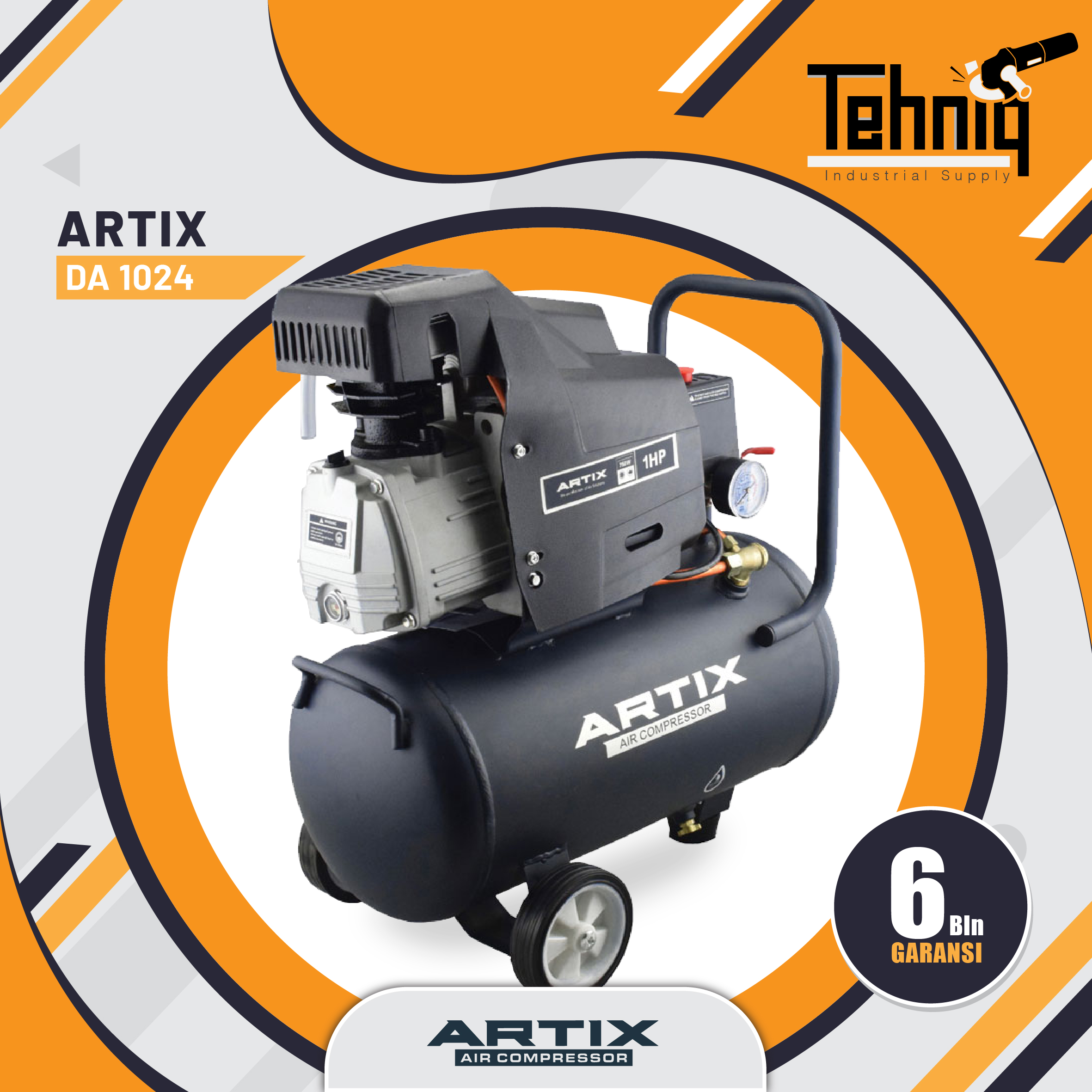 MESIN KOMPRESOR ANGIN LISTRIK DIRECT ARTIX DA 10-24 AIR COMPRESSOR ...
