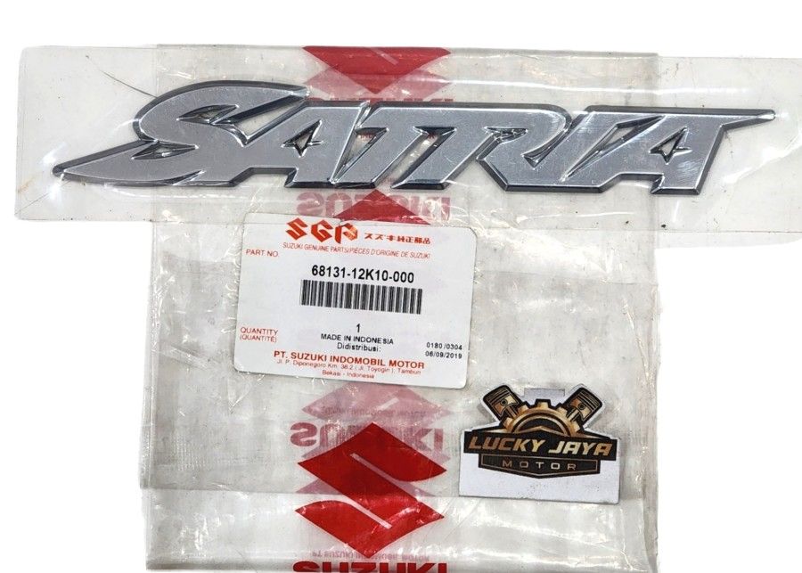 Sticker Logo Emblem Body Satria Fu Fi injeksi Silver 68131-12K10-00 ...