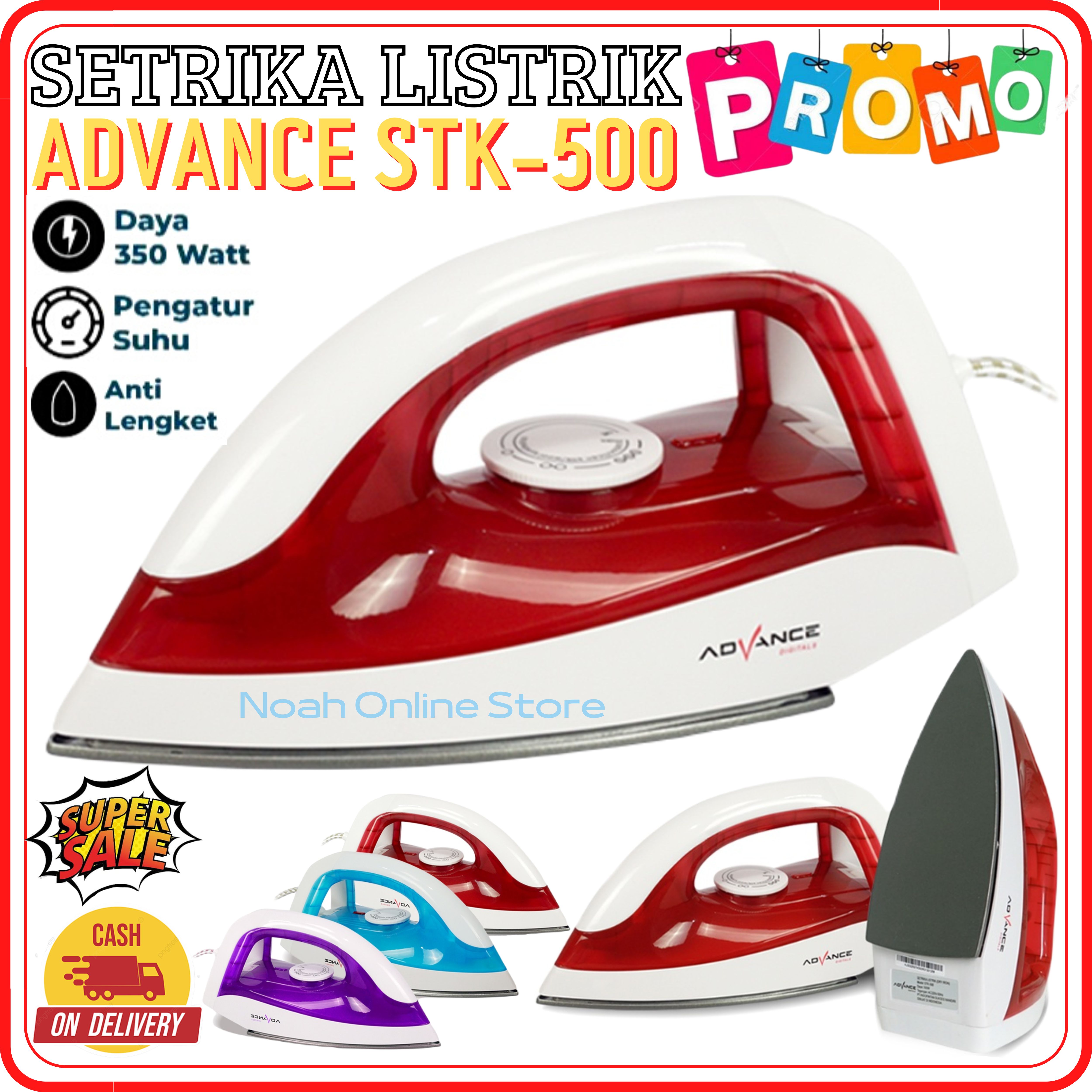 Setrika Listrik Advance STK 500 - Setrika Listrik Anti Lengket Advance ...