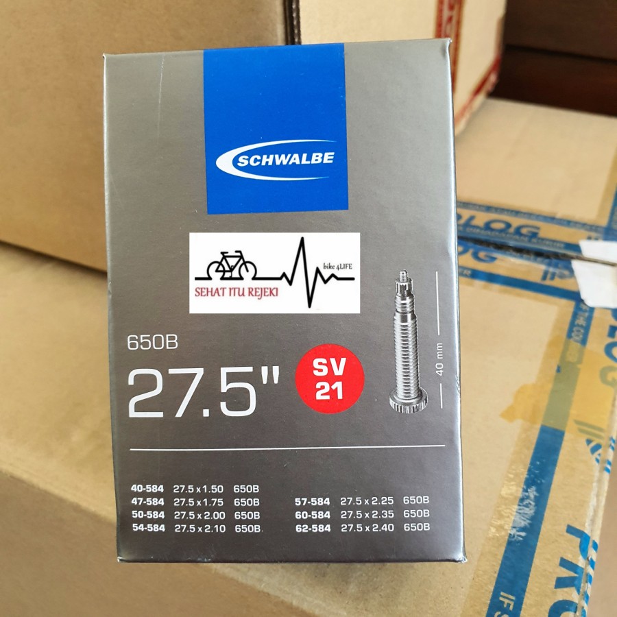 BAN DALAM SEPEDA SCHWALBE 27.5 x 1.50 - 2.40 FV PRESTA SV21 | Lazada Indonesia