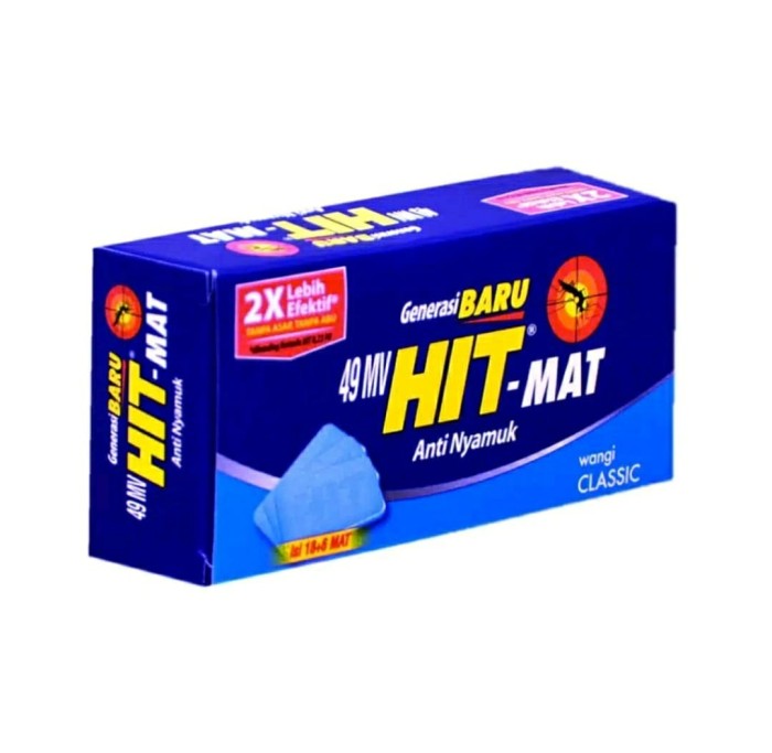 Hit Mat Classic Refill isi 18+6 pcs Obat Nyamuk Elektrik Ampuh Membunuh ...