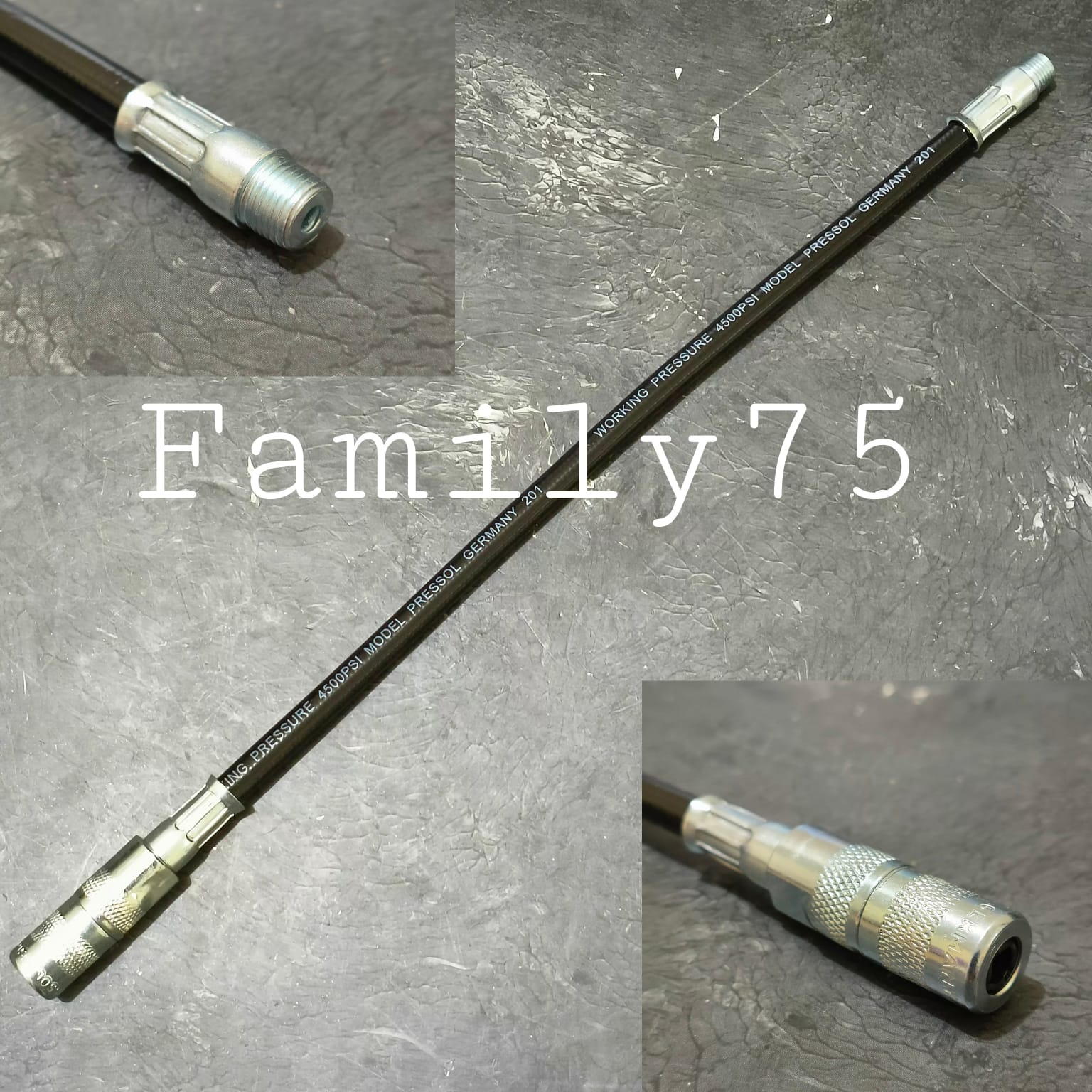 Selang pompa gemuk manual tangan Grease gun Pressol Hose Nepel Slang ...