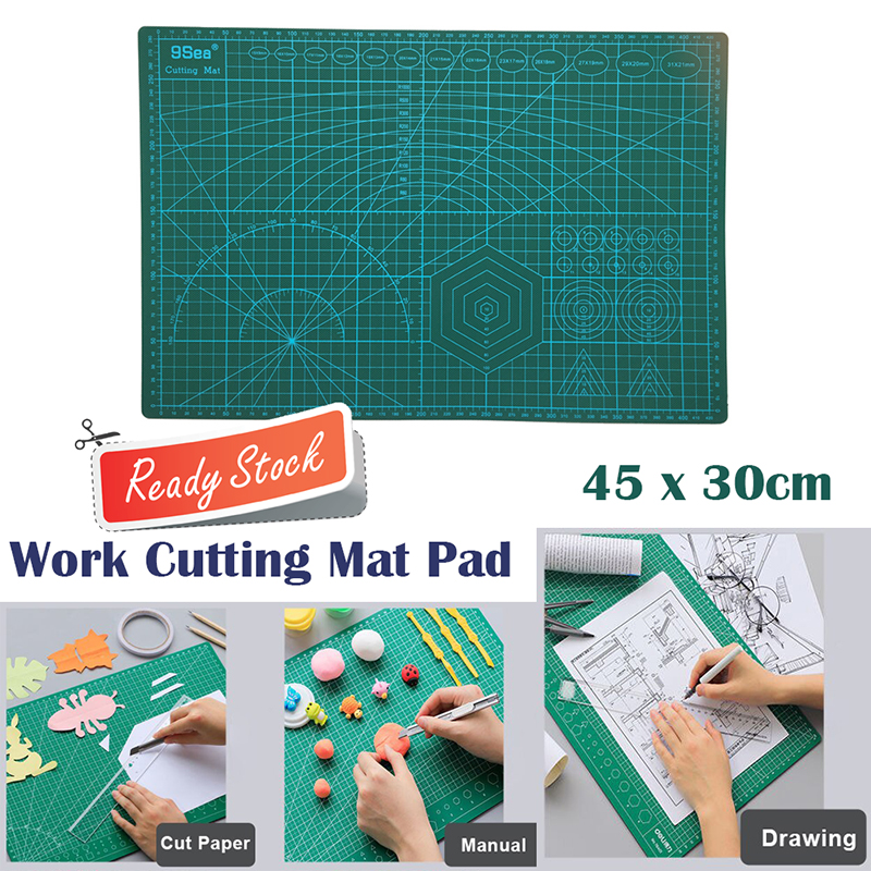 Work Cutting Mat Pad A3 45 x 30cm Board Alas Papan Matras Kerja Talenan ...