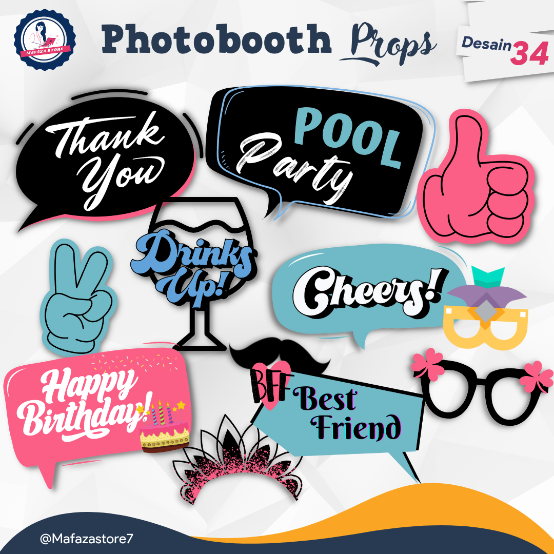 Photo props wedding / Photobooth props Sekolah / Perlengkapan foto ...