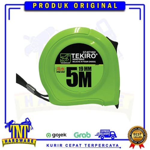 Tekiro Meteran 5 Meter Feng Shui / meteran Roll Meter 5M Measuring Tape ...