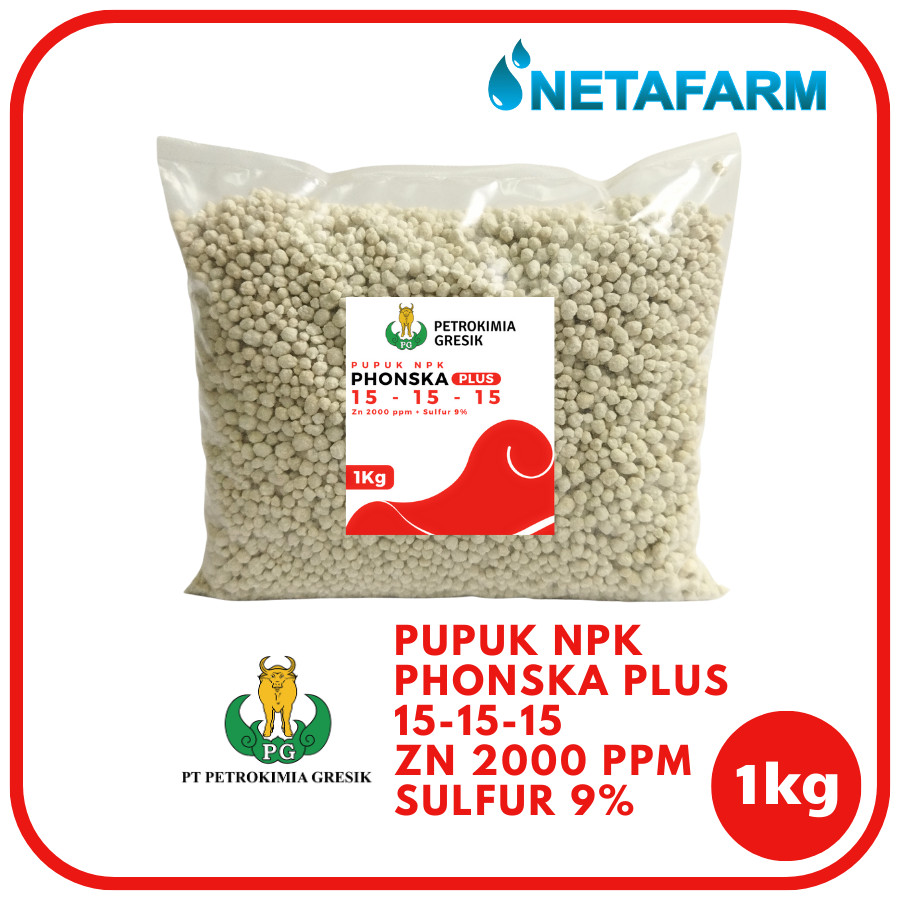Pupuk NPK Phonska Plus 15-15-15 Petrokimia repack - 1 Kg | Lazada Indonesia
