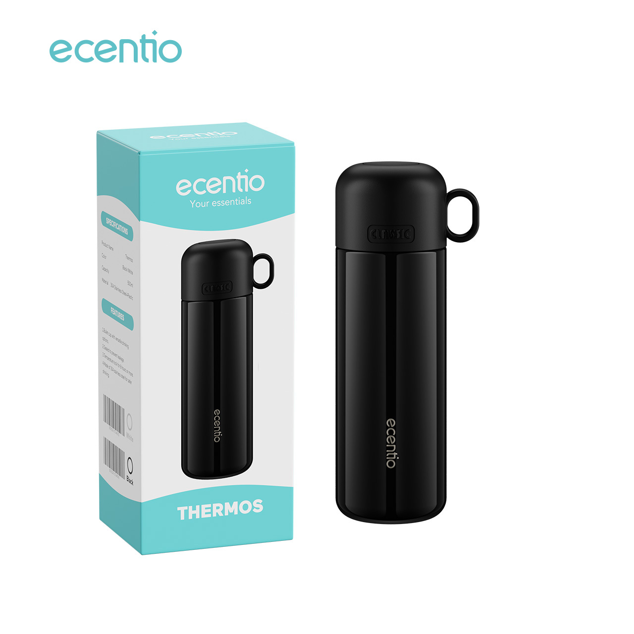 ecentio termos air panas 500ml stainless steel 304+316 tahan 8 jam ...
