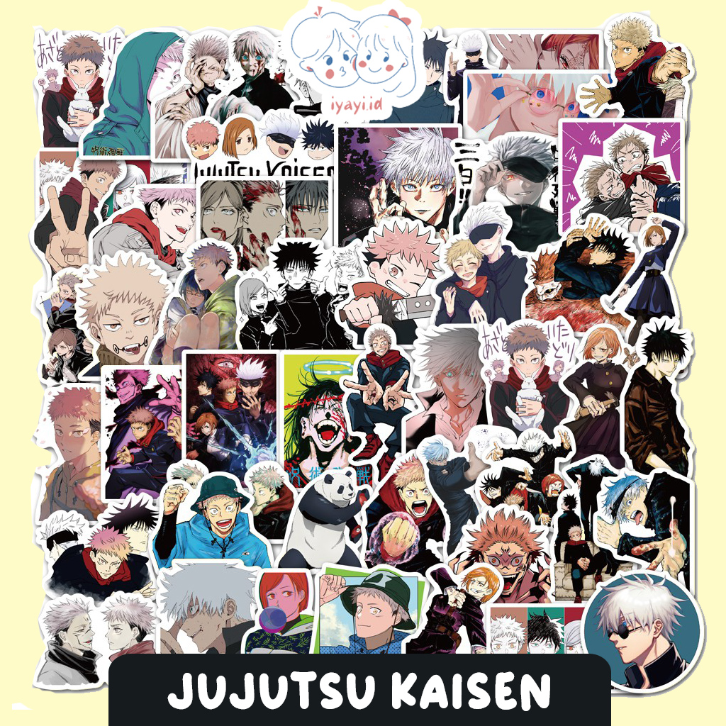 Sticker Jujutsu Kaisen Anime Jepang Stiker Dekorasi DIY Deco Stickers ...