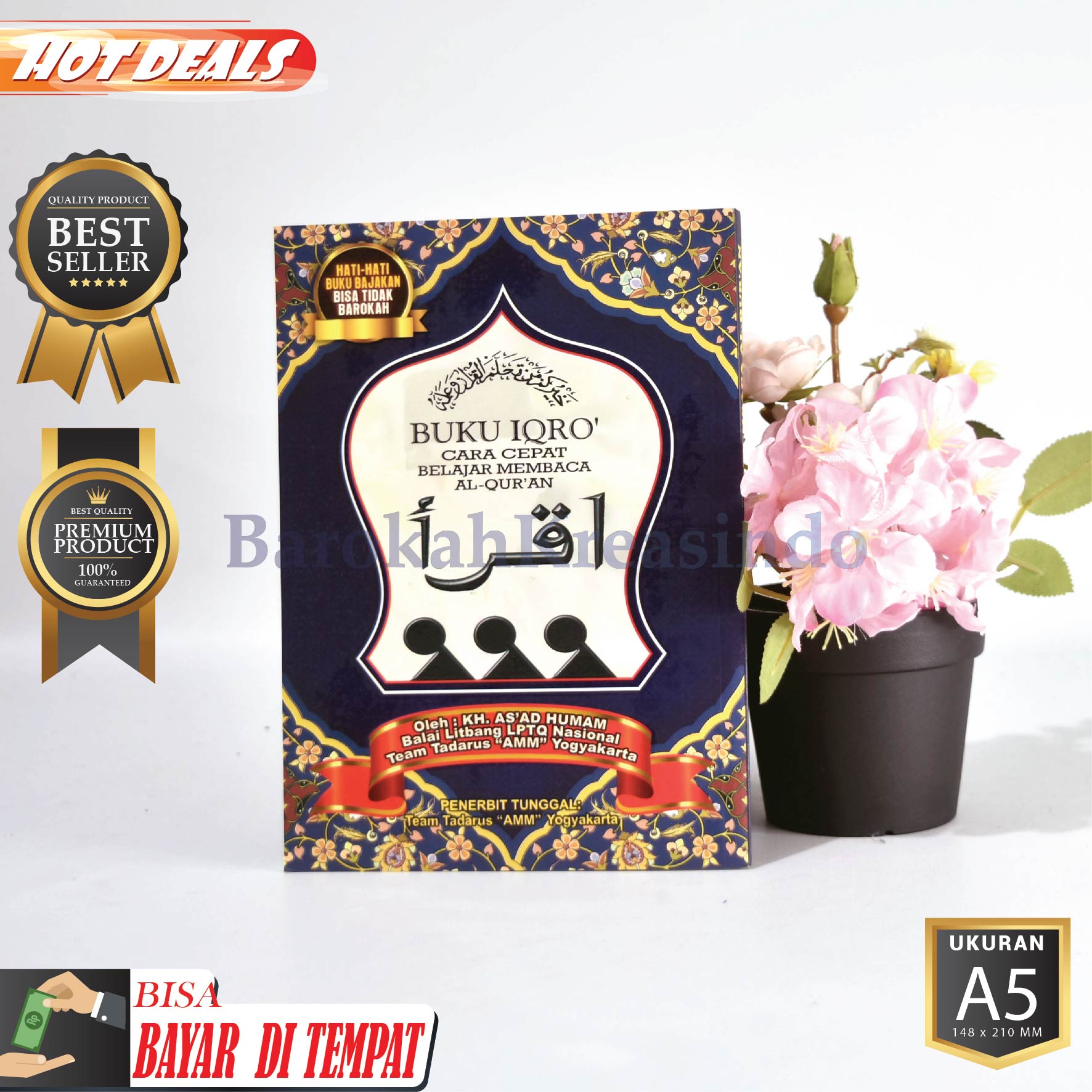 ORIGINAL, Iqro 1 Sampai 6, Iqro Besar Lengkap, Buku Iqro, Ikro, Iqro ...