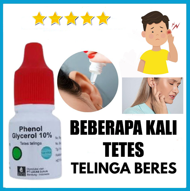 Phenol Glycerol 10 % Obat Tetes Telinga 5 ml | Cairan Obat Kuping ...