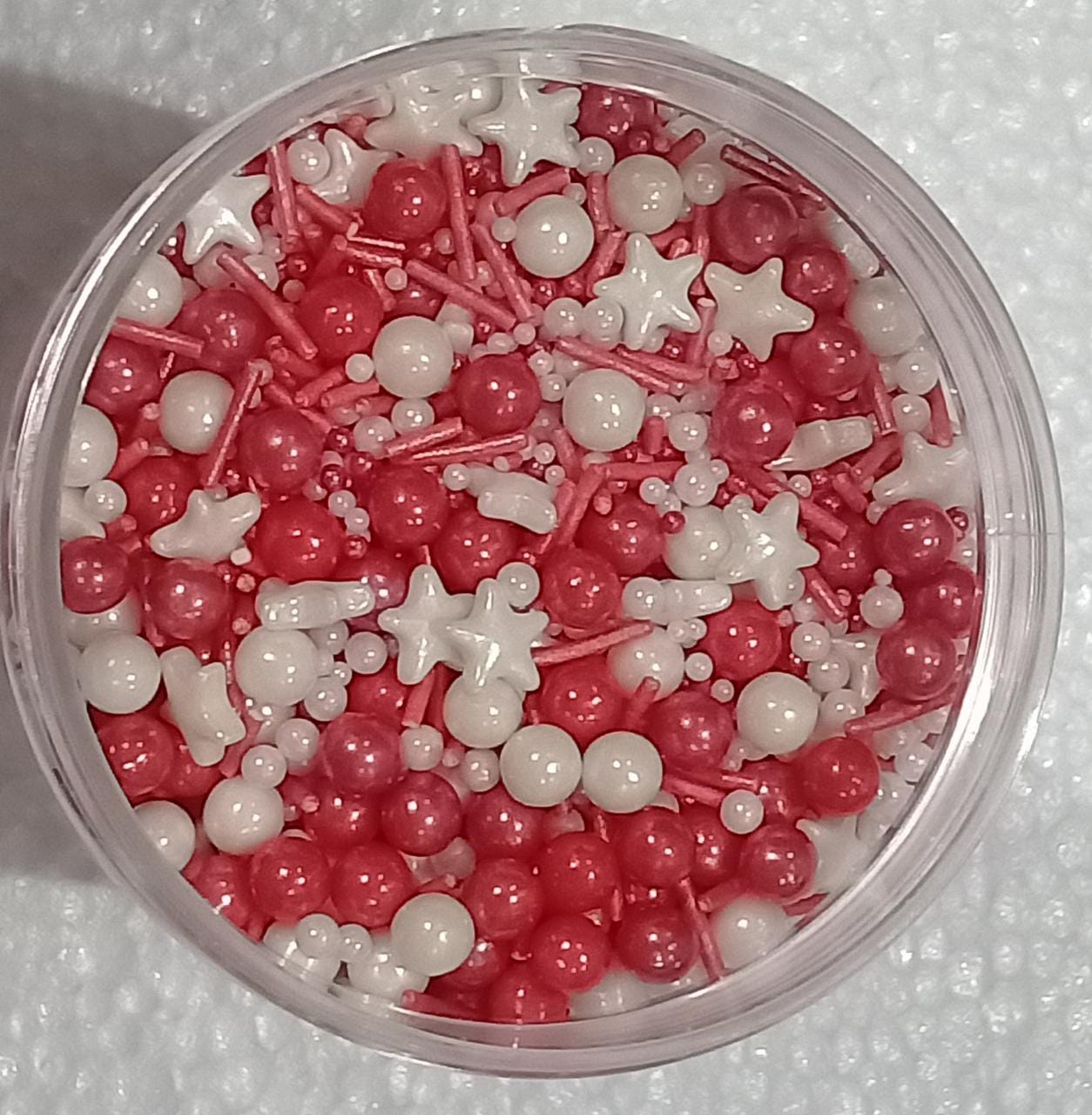 SPRINKLE MIX BINTANG / SPRINKLE KUE TRIMIT / MUTIARA HIASAN KUE KEMASAN ...