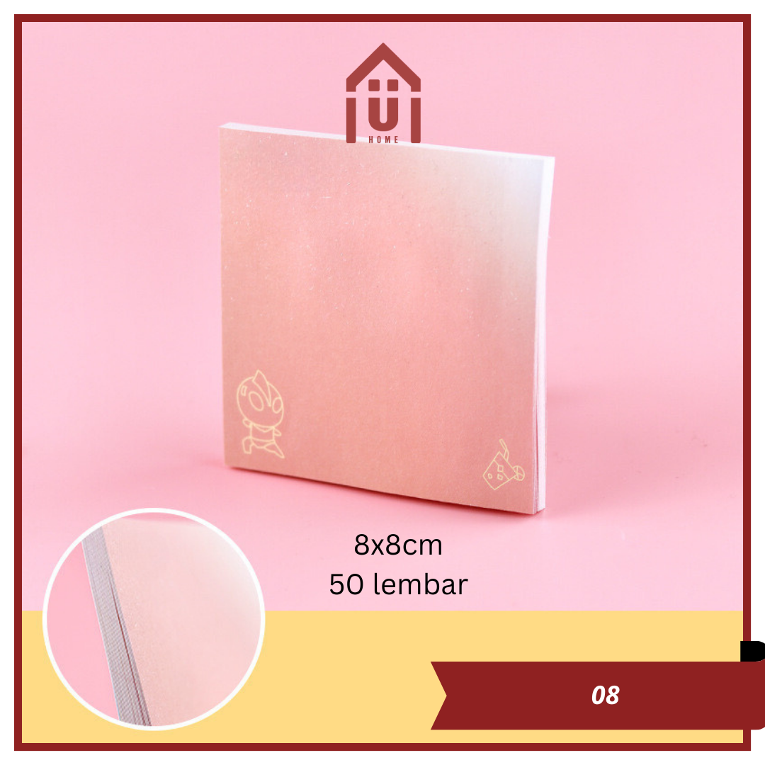 STICKY NOTE GRADIASI STICKY NOTES MEMOPAD PERSEGI MOTIF UNIK SERBAGUNA ...