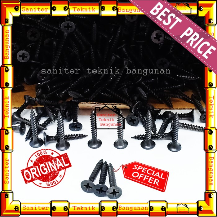 Lagi Promo Skrup Gypsum 6 X 1 MAJESTY-Skrup Kayu-Sekrup ( 1 BOX ) Murah ...