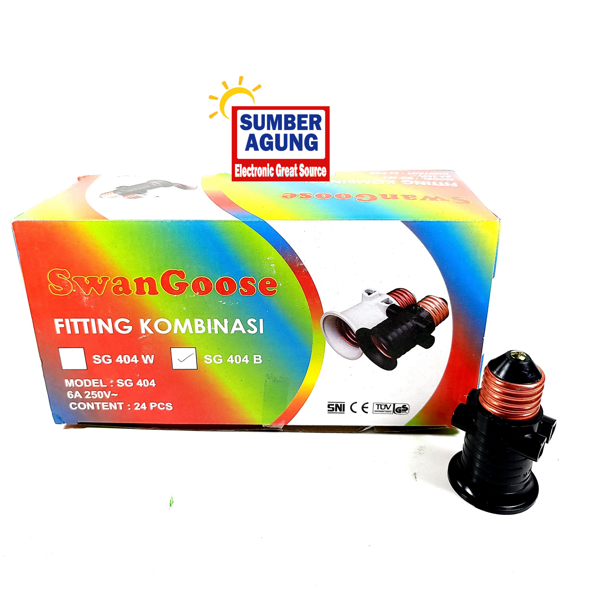 Fitting Kombinasi Murah Hitam Bagus Swangoose Fiting Lampu Colokan ...