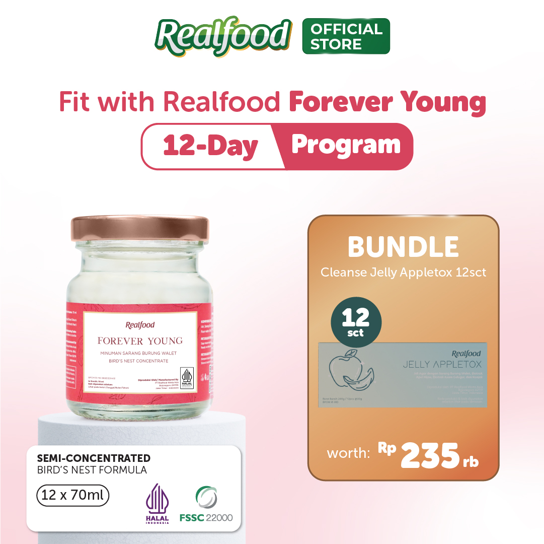 Realfood Forever Young Program 12 Hari Minuman Sarang Burung Walet | Lazada Indonesia