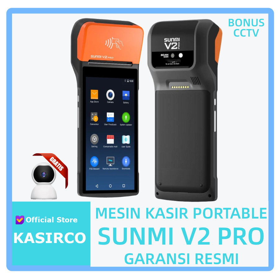 Sunmi V2 Pro - Mesin Kasir Portable - Resmi Indonesia Garansi 1 Tahun | Lazada Indonesia